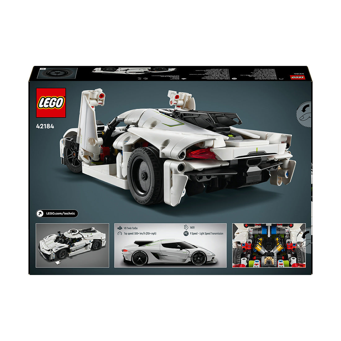 LEGO® 42184 - Technic Koenigsegg Jesko Absolut White Hypercar – Phat Bricks